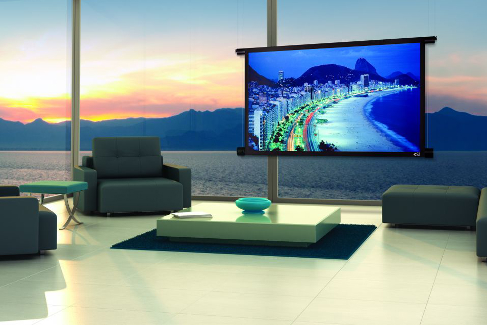 Plátno Black Diamond Zero Edge: Dokonalý obraz z projektoru i v ...